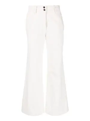 FORTE_FORTE Wide Leg Trousers - White