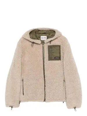 Miu Miu Teddy Blouson Jacket - Multicolor