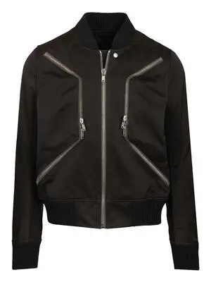 Rick Owens Heizer Flight Nylon Jacket - Black
