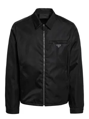 Prada Re-nylon Zip-up Jacket - Black