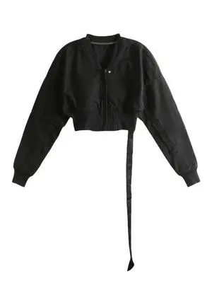 Rick Owens Cotton Cropped Bomber Jacket - Multicolor