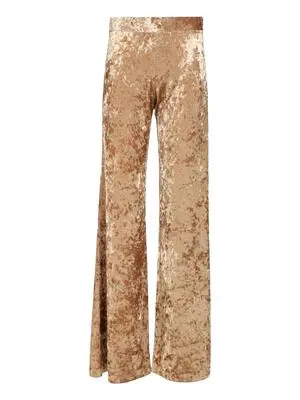 FORTE_FORTE Forte_Forte Women Iridescent Velvet Trousers Cream