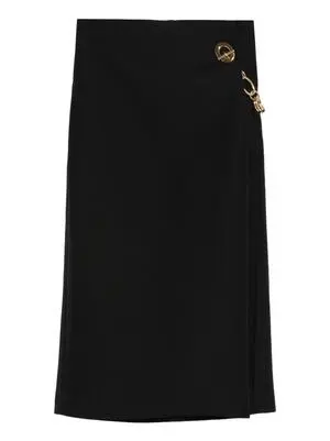 Celine Wool Midi Skirt - Multicolor