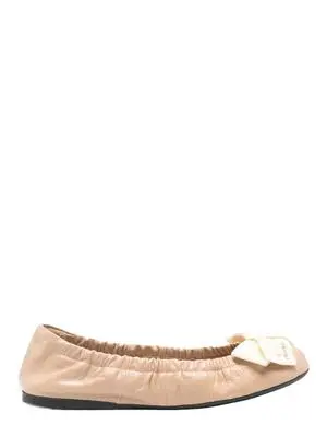 Prada Leather Ballet Flats - Multicolor