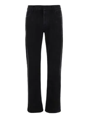 Alexander McQueen Denim Jeans With Logo Patch - Multicolor