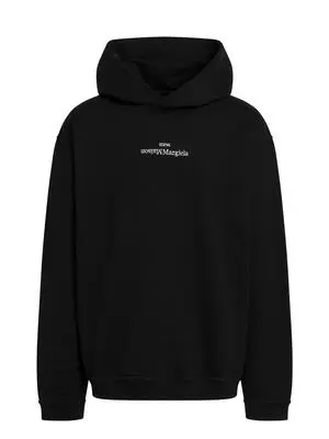 MAISON MARGIELA Reversed Logo Hoodie - Black