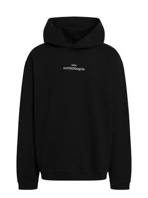 MAISON MARGIELA Reversed Logo Hoodie - Black