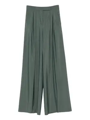 MAX MARA Max Mara Green Trousers - Palazzo Pants Women
