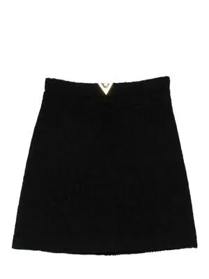 Valentino Garavani Vlogo Signature Wool Skirt - Multicolor