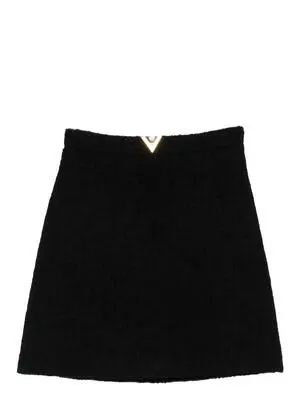 Valentino Garavani Vlogo Signature Wool Skirt - Multicolor