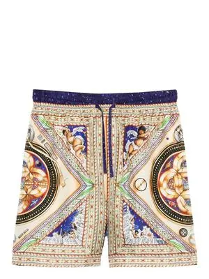 Casablanca Casablanca Tailored Silk Shorts Cream