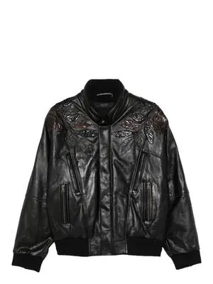 Gucci GUCCI Leather Jacket Brown