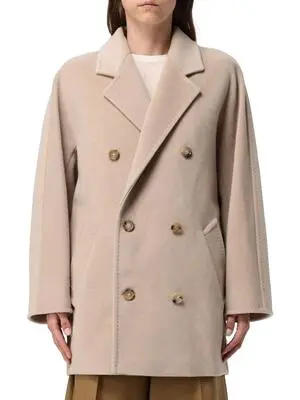 Max Mara Double-breasted Wool Caban Coat - Cream