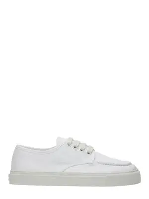 Prada Cotton Canvas Sneakers - White