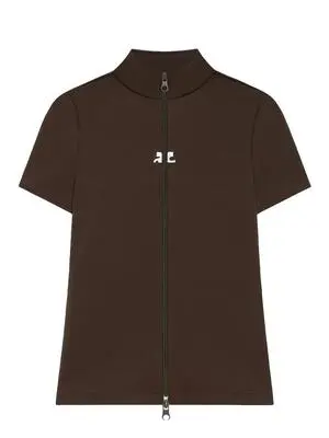 COURREGES Interlock Top - Brown