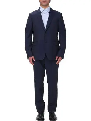 Zegna Wool And Mohair Single-breasted Suit - Blue