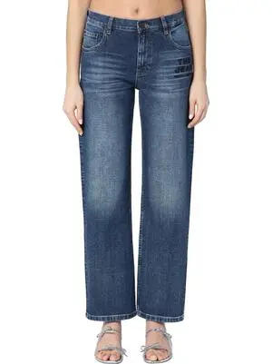 Marc Jacobs Washed-effect Cotton Denim Jeans - Blue