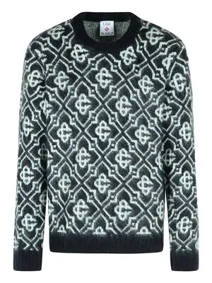 Casablanca Mohair Blend Sweater - Black