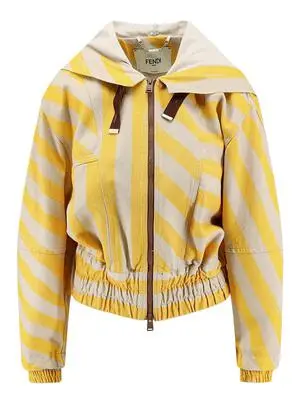 Fendi Cotton And Linen Jacket - Multicolor