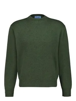 Prada Recycled Cashmere Crew-neck Pullover - Green
