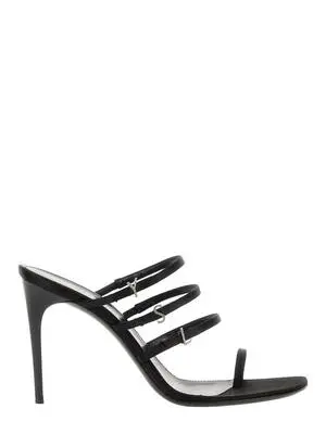 Saint Laurent Leather Sandal - Black