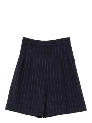 Max Mara Tailored Pinstriped Shorts - Blue