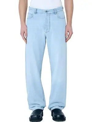Bottega Veneta Extra Bleached Wide Leg Jeans - Blue