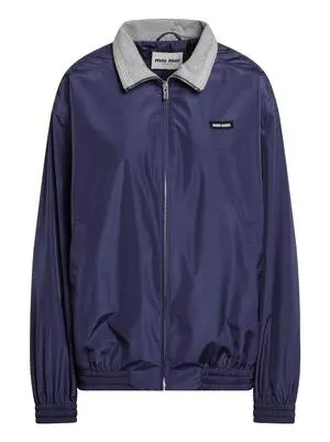 Miu Miu Technical Poplin Blouson - Blue