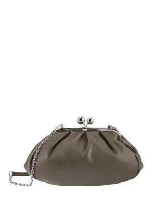Max Mara Leather Crossbody Bag - Gray