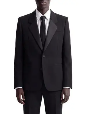Saint Laurent Single-breasted Wool Blazer - Black