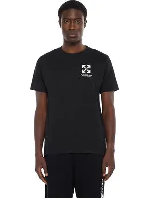 Off-White Off-White Men Small Arrow Slim Logo T-Shirt Black