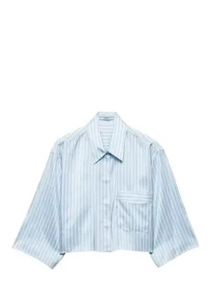 PRADA PRADA Striped Silk Shirt