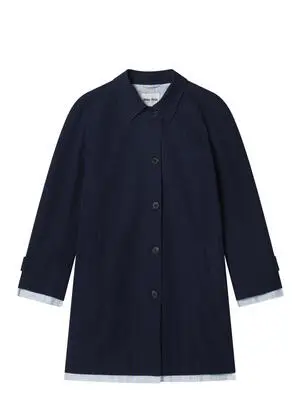 Miu Miu Cotton Overcoat - Blue