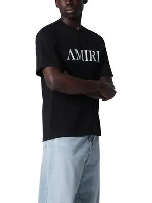 Amiri T-shirt With Logo Print - Black