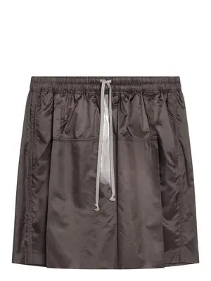 Moncler Rick Owens Mud-colored Drawstring Kilt Shorts - Brown