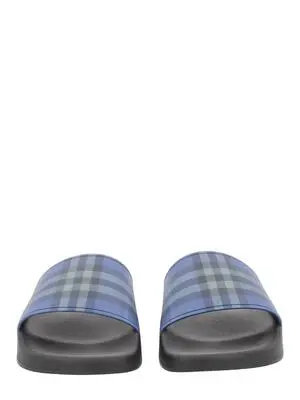 Burberry Furley Checked Slides - Multicolor