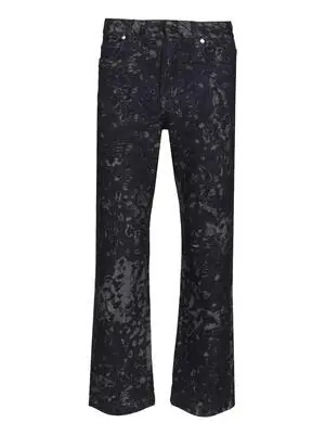 Fendi Falena Drops Jacquard Jeans - Blue