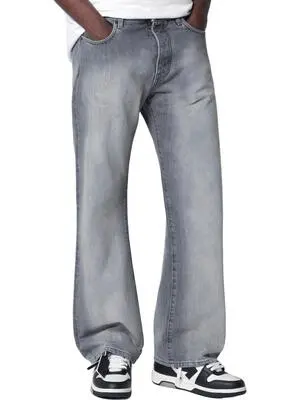 Off-White Washed-effect Denim Jeans - Gray
