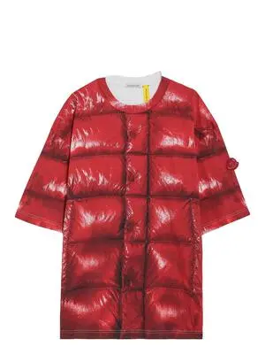 MONCLER X A$AP ROCKY Cotton T-shirt With Digital Print - Red