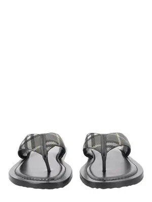 Burberry Sandalo Check Pavillon - Multicolor