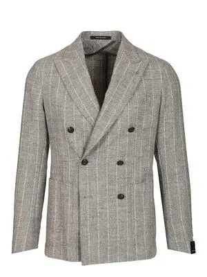 TAGLIATORE Tagliatore Montecarlo Boucle Double Breasted Blazer