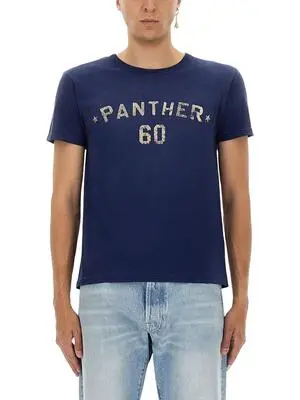 Valentino Garavani Chez Print And Patch T-shirt - Blue