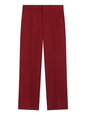 Gucci Wool Trousers - Red