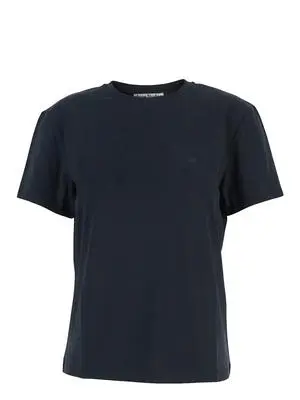 Acne Studios Cotton T-shirt With Logo Patch - Black