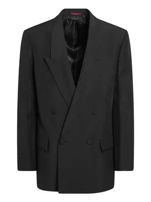 Gucci Double-breasted Technical Panama Jacket - Black