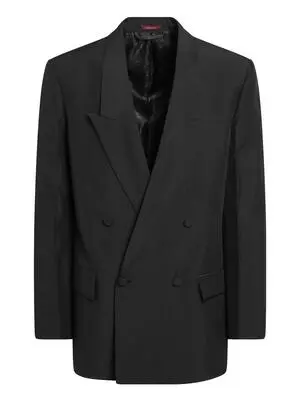 Gucci Double-breasted Technical Panama Jacket - Black