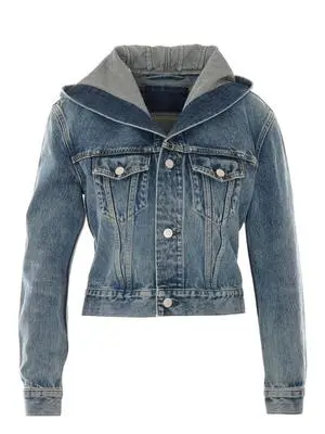 Alaïa Denim Trucker Jacket - Blue