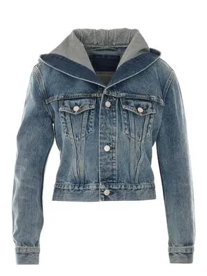 Alaïa Denim Trucker Jacket Blue