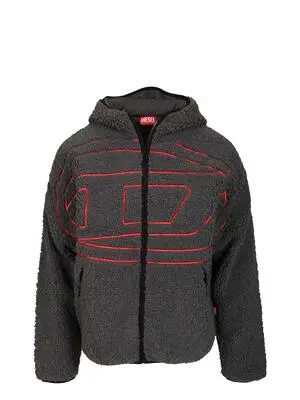 DIESEL® DIESEL S-Zat Teddy Hoodie Black