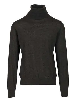 Dolce & Gabbana DOLCE & GABBANA Cashmere Turtleneck Sweater Gray
